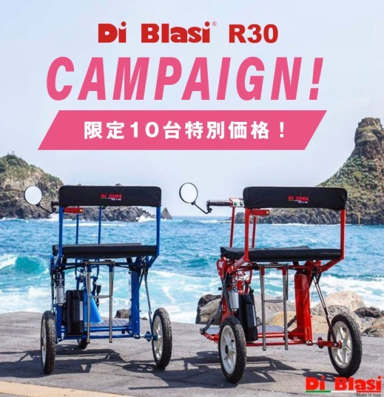 数量限定！約45％オフ！ボタン一つで折りたためるシニアカー（電動カート）「Di Blasi R30」特別キャンペーン開始 | 毎日が発見ネット